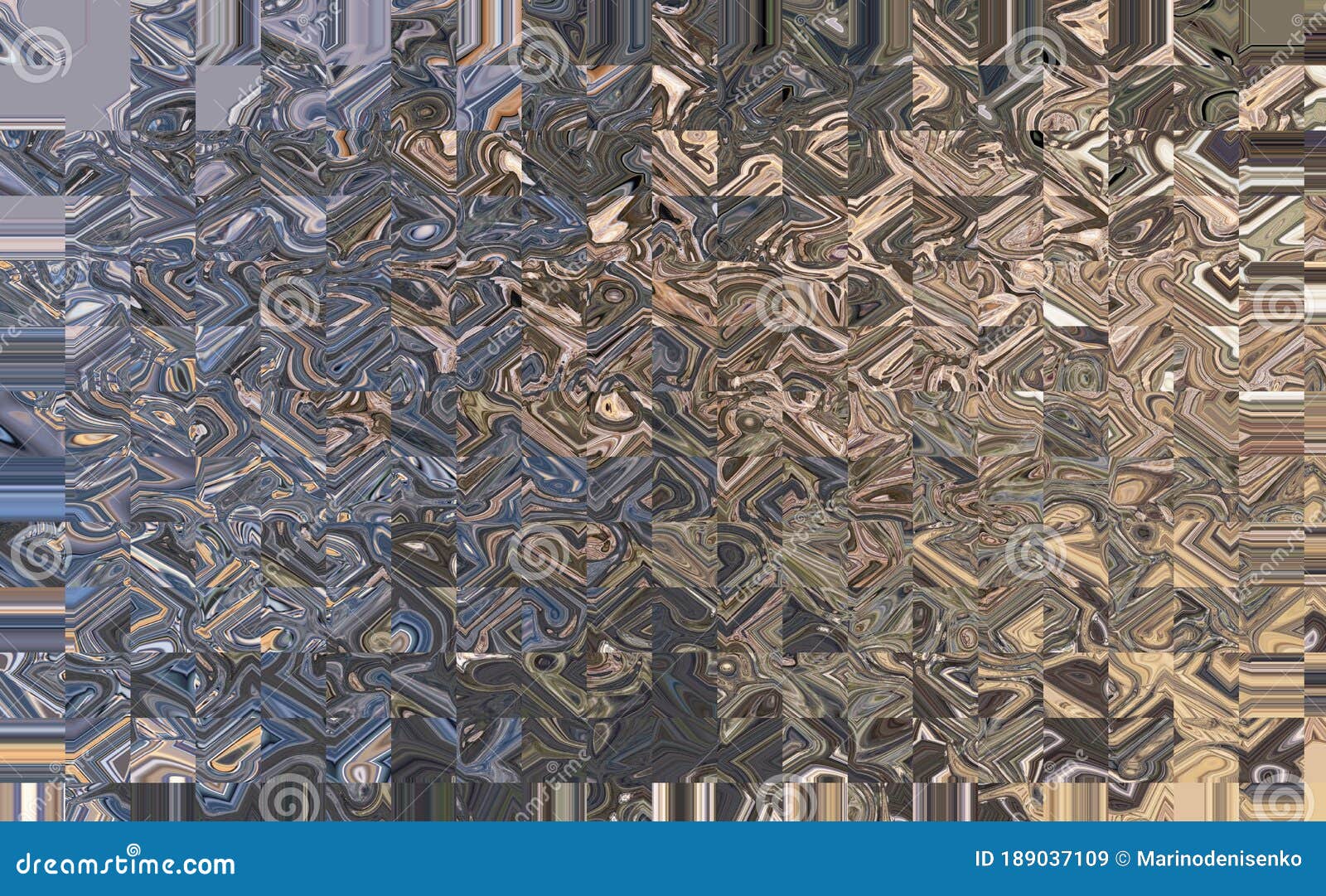 Abstract Pattern with Wave on Floral Theme. Artistic Image Processing ...