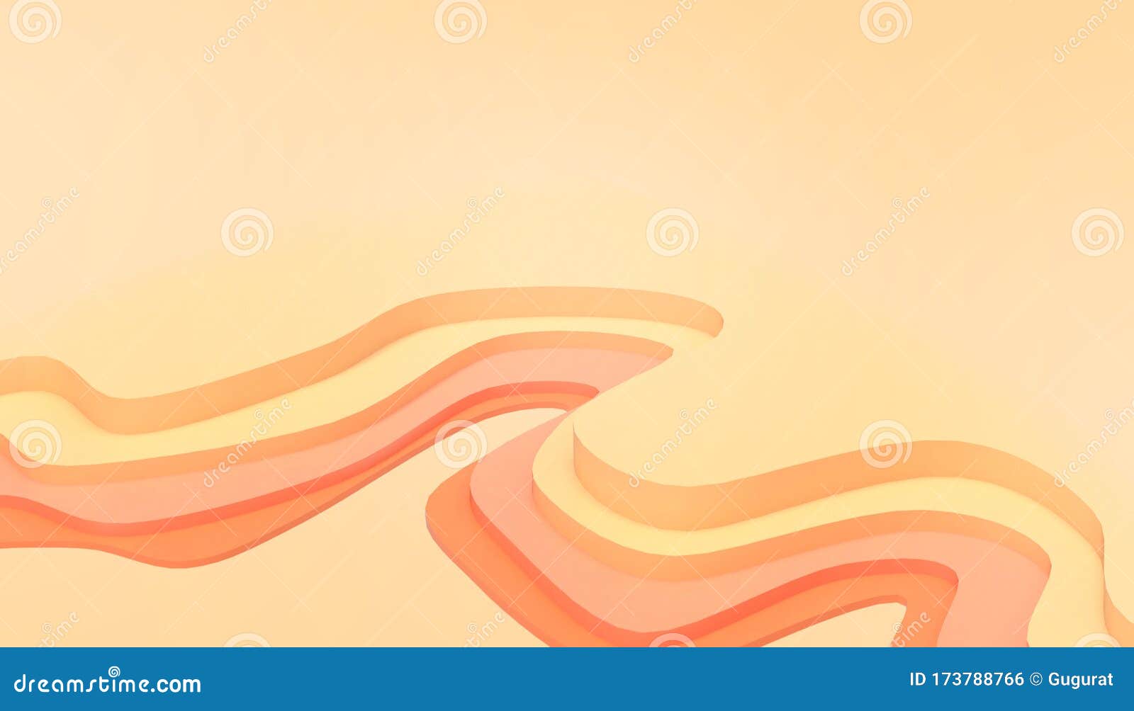 Abstract Pattern Waves Orange Background Paper Layers Modern Ideas ...