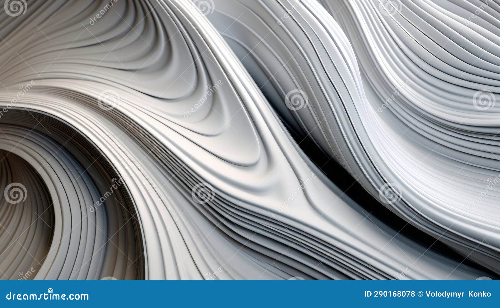 An Abstract Pattern of Waves Up Close. Generative Ai Stock Photo ...