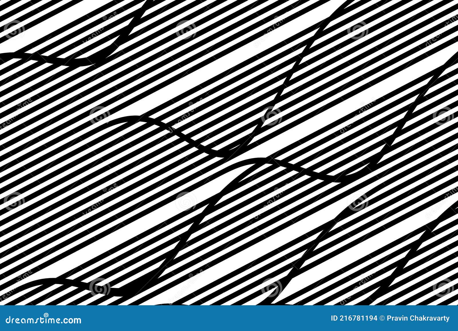 Abstract Pattern Wavy Curve Lines Ripple Black White Lines Vector ...