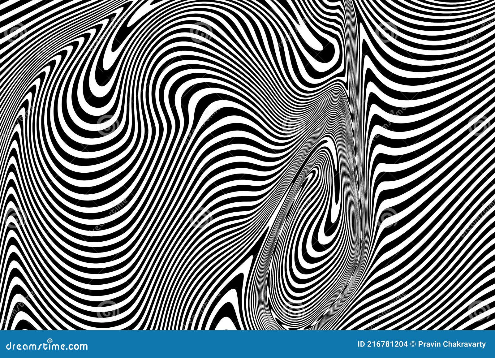 Abstract Pattern Wavy Curve Lines Ripple Black White Lines Vector ...