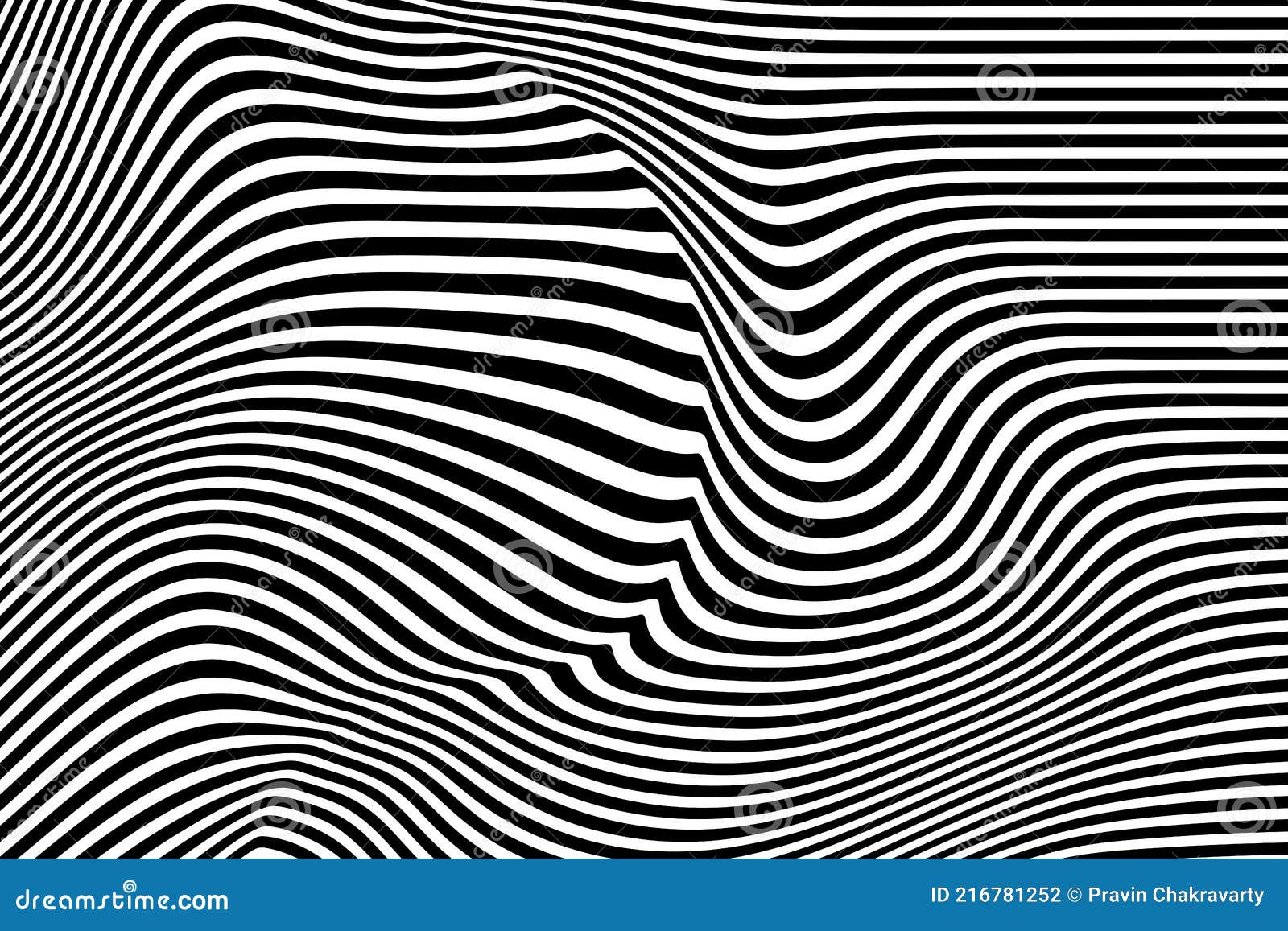 Abstract Pattern Wavy Curve Lines Ripple Black White Lines Vector ...
