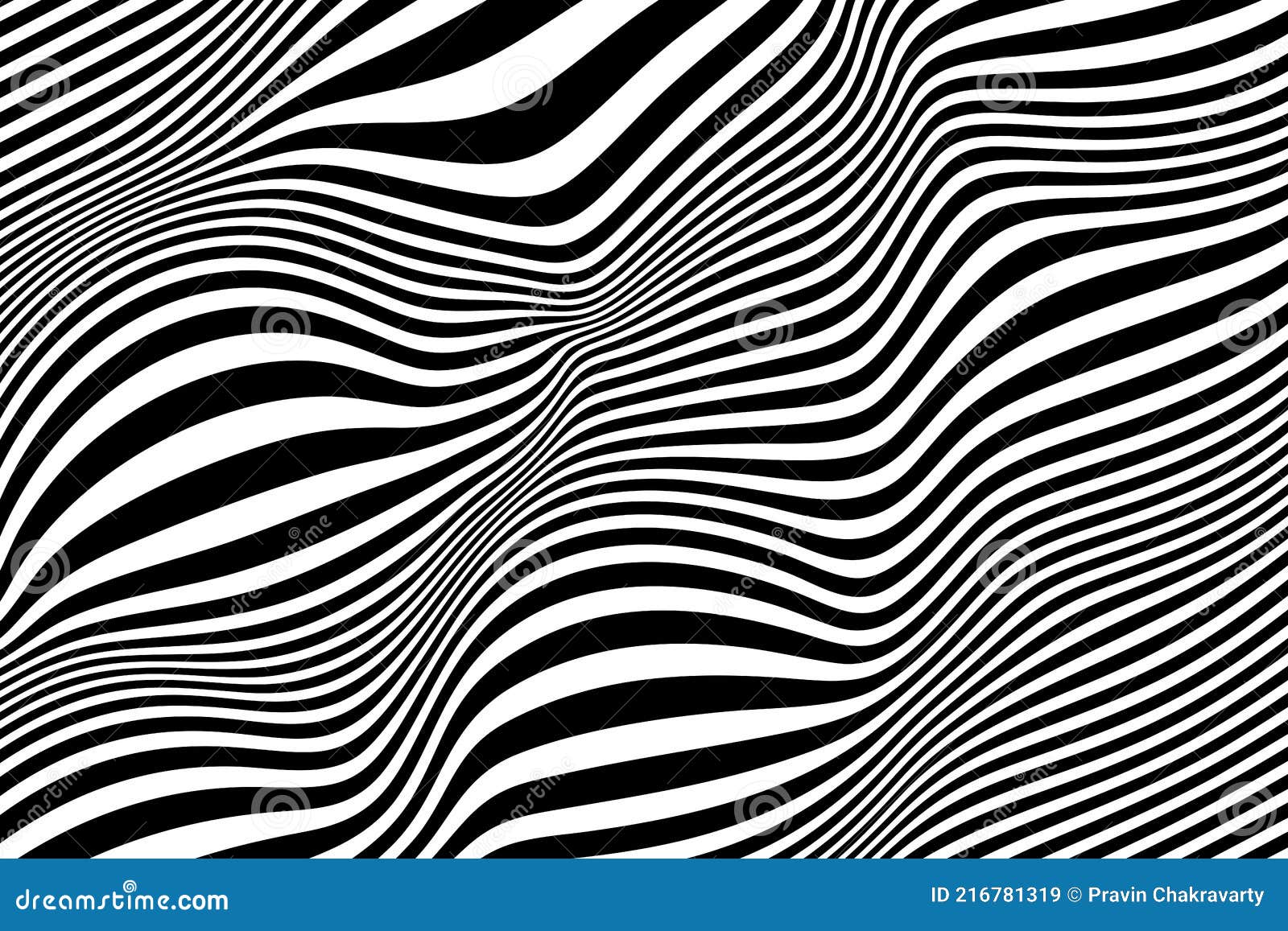 Abstract Pattern Wavy Curve Lines Ripple Black White Lines Vector ...