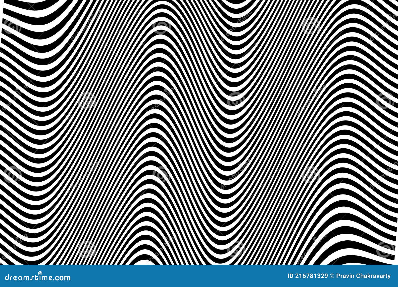 Abstract Pattern Wavy Curve Lines Ripple Black White Lines Vector ...