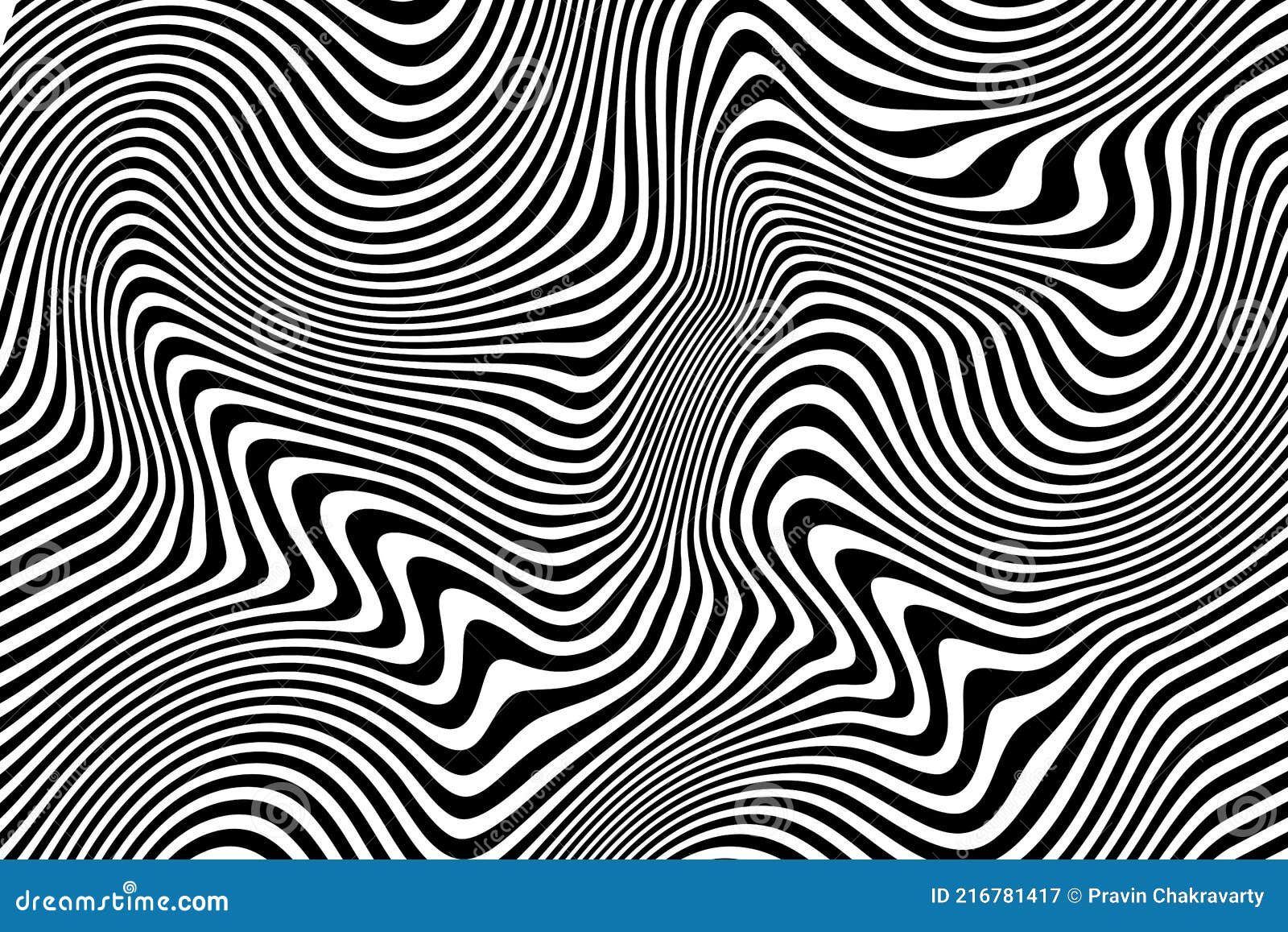 Abstract Pattern Wavy Curve Lines Ripple Black White Lines Vector ...