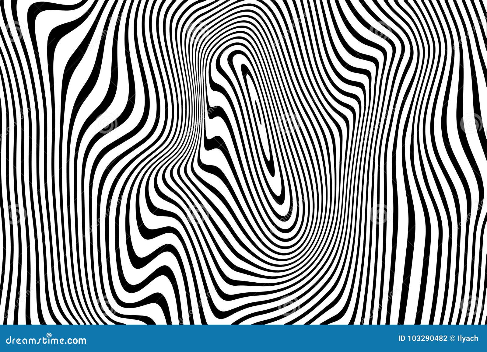 Abstract Pattern of Wavy Stripes or Rippled 3D Relief Black and White ... Abstract Pattern of Wavy Stripes or Rippled 3D Relief Black and White ...