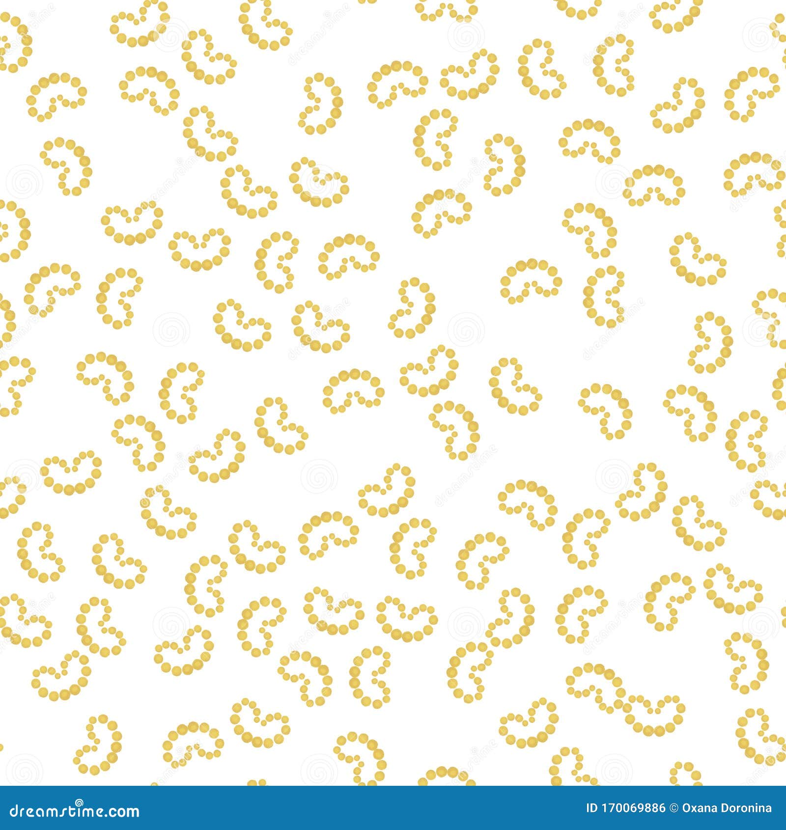 Abstract Pattern of Yellow Hearts Stock Vector - Illustration of ...