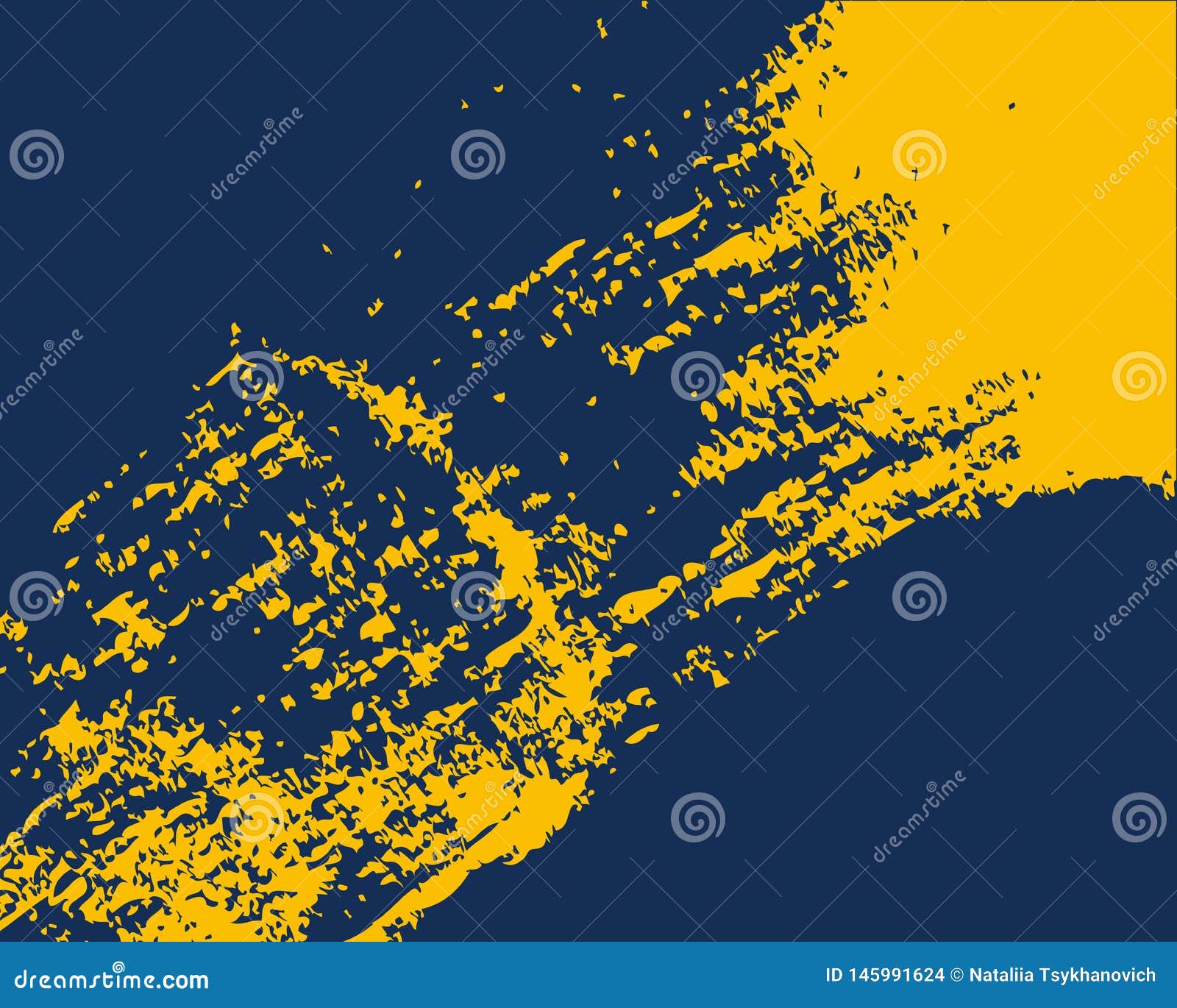 Abstract Pattern Yellow Spot on Blue Background Stock Vector ...
