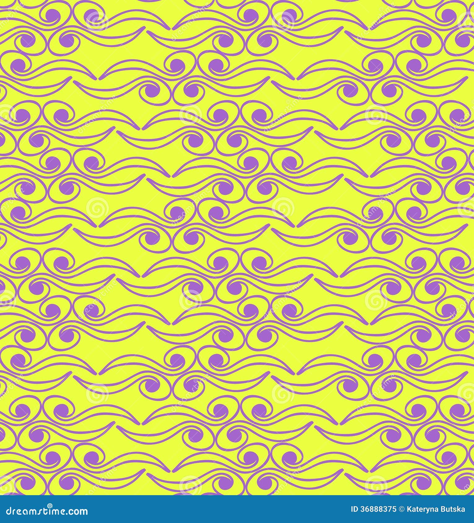 Abstract Pattern in Yellow and Violet. Stock Vector - Illustration of ...