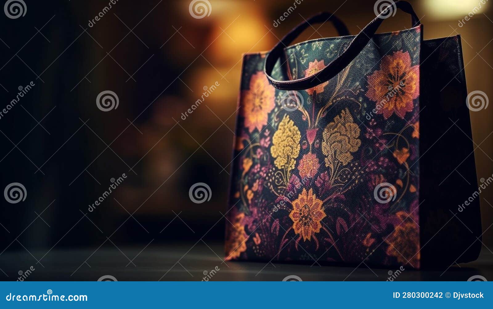 Abstract Patterned Purse with Ornate Handle Exudes Luxury and Elegance ...