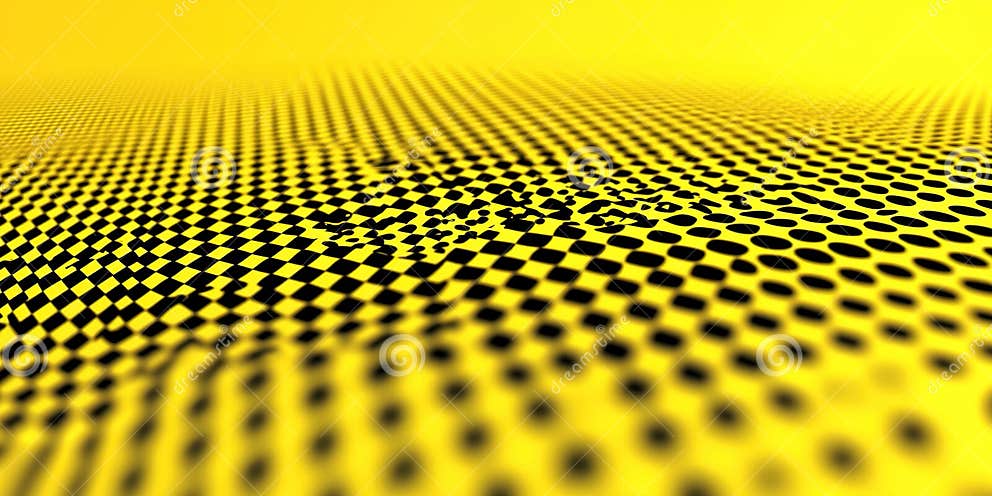 Abstract Patterns of Black and Yellow Create a Striking Visual Effect in a Textured Background ...