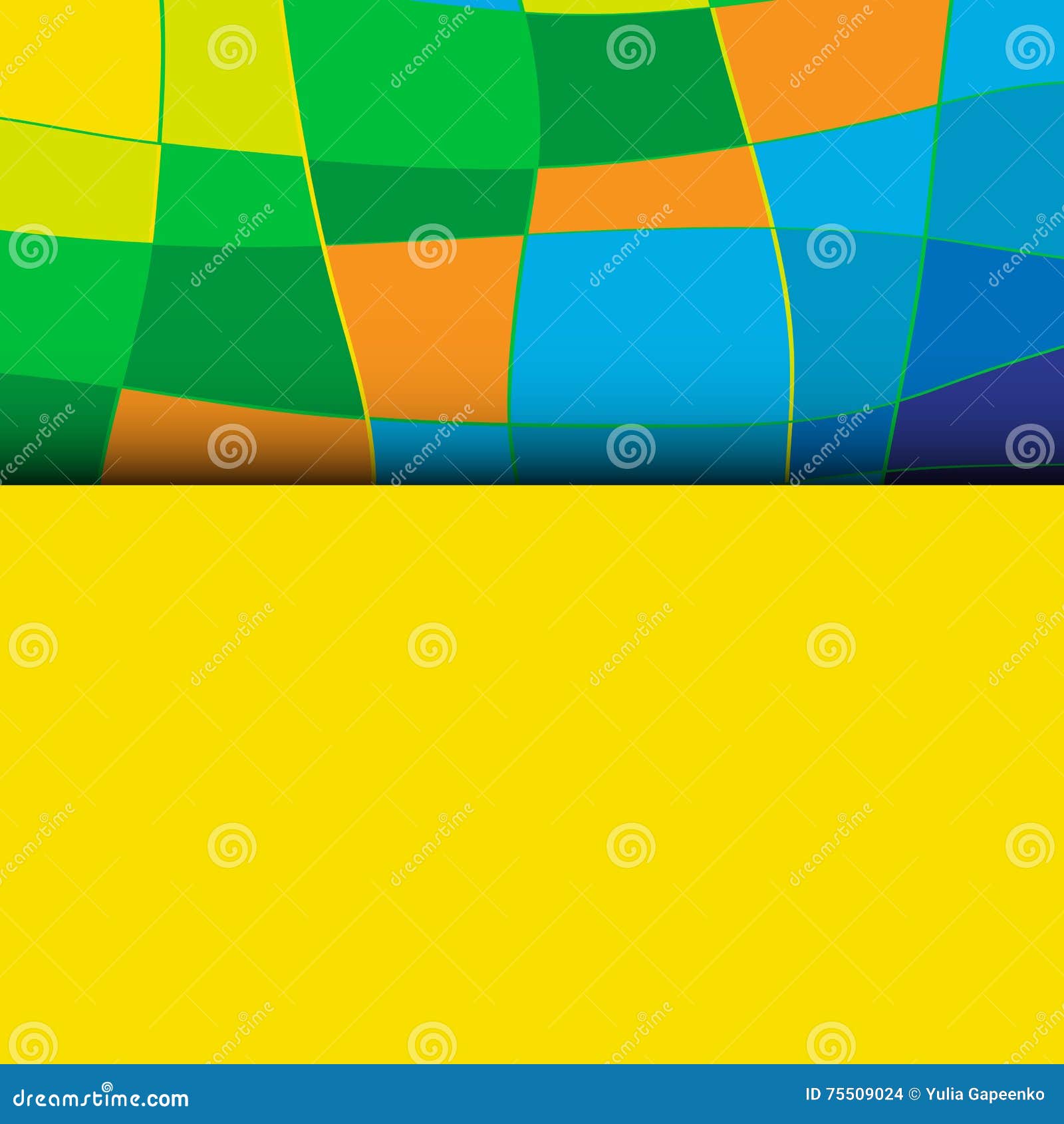 Abstract Patterns of Color Flag of Brazil. Vector Illustration Stock ...