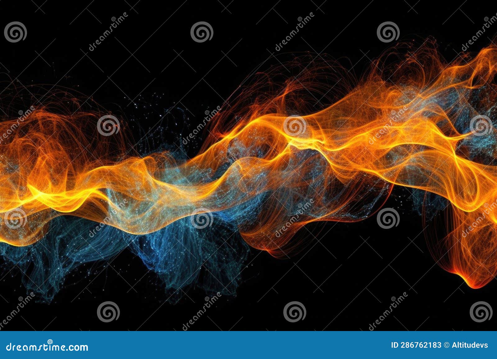 Abstract Patterns Created by Fire Trails Stock Image - Image of ...