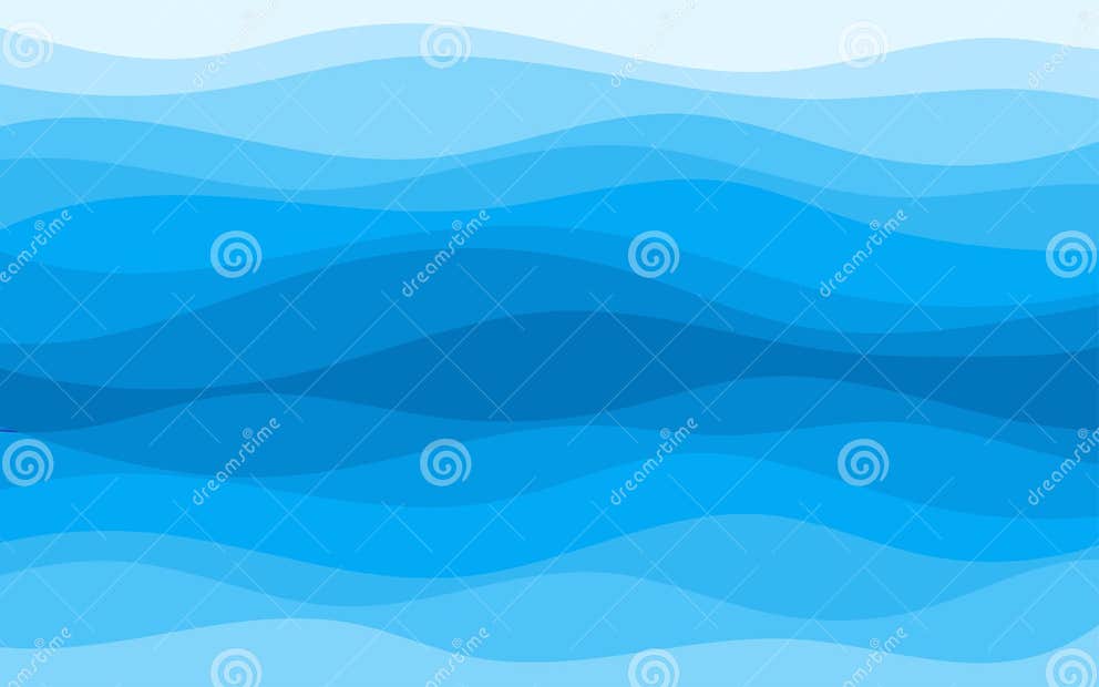 Abstract Patterns of the Deep Blue Sea Ocean Wave Banner Vector ...