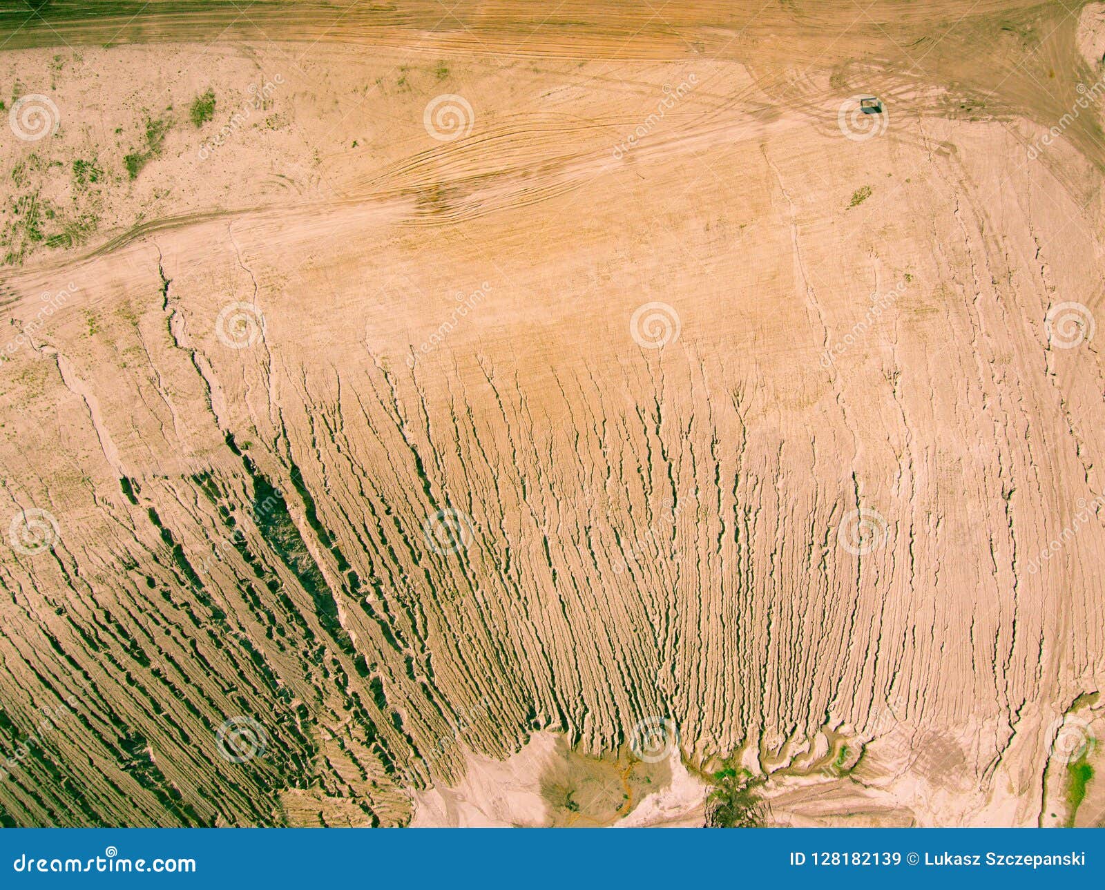 Abstract Patterns of the Earth Around the Opencast Mine Stock Image ...