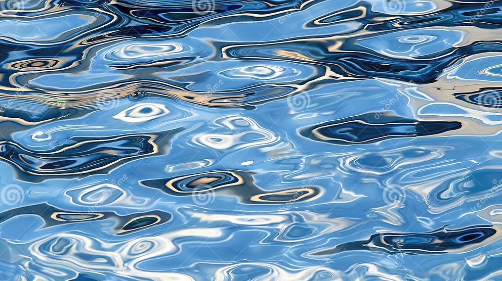 Abstract Patterns Formed by the Reflective Surface of Dark Liquid ...