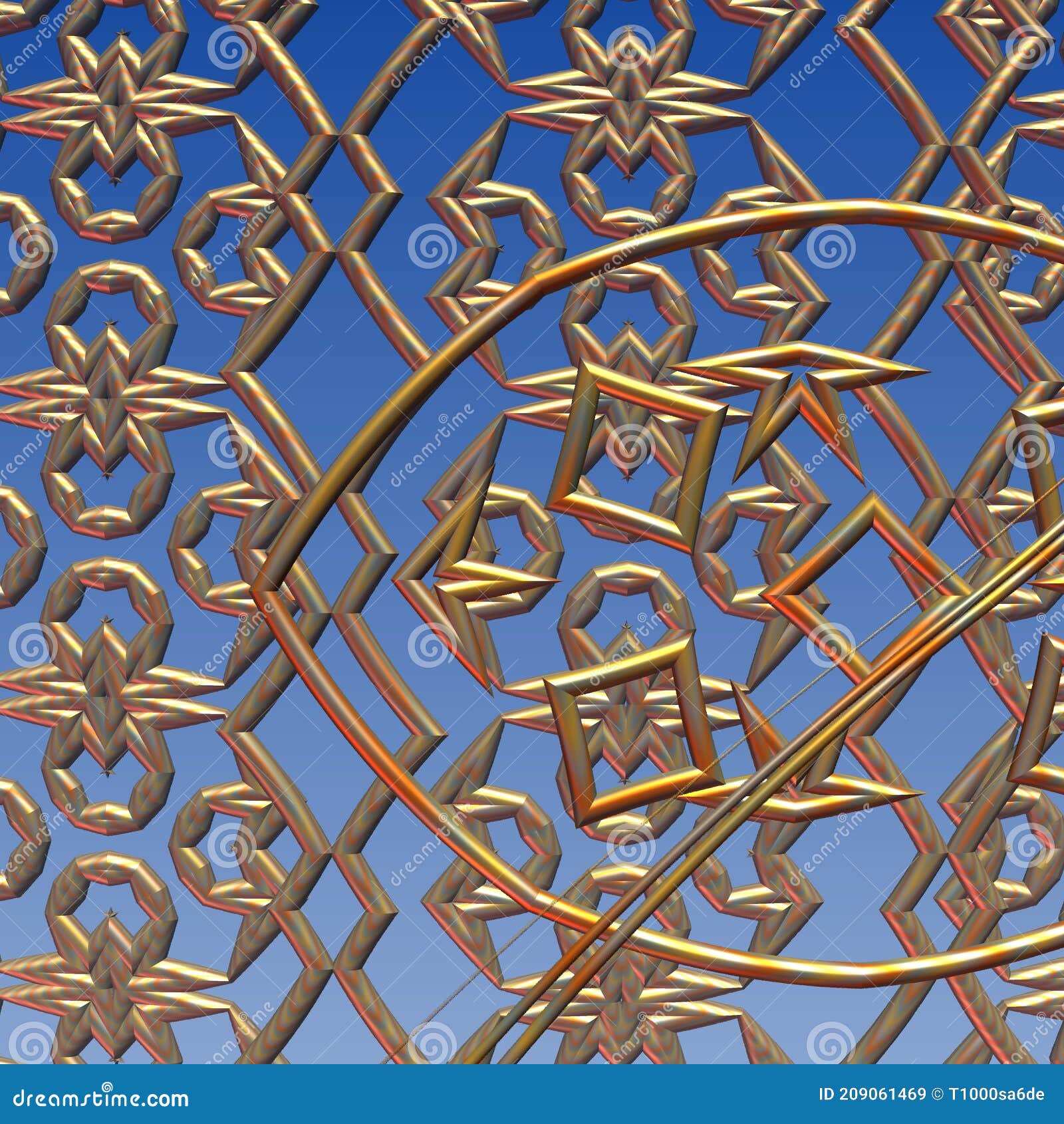 Abstract Patterns of Gold and Silver. Stock Illustration - Illustration ...