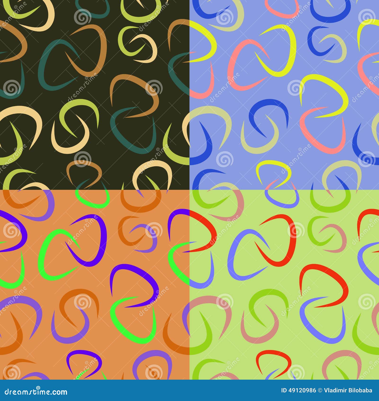 Abstract Patterns with Graphic Symbols Stock Vector - Illustration of ...