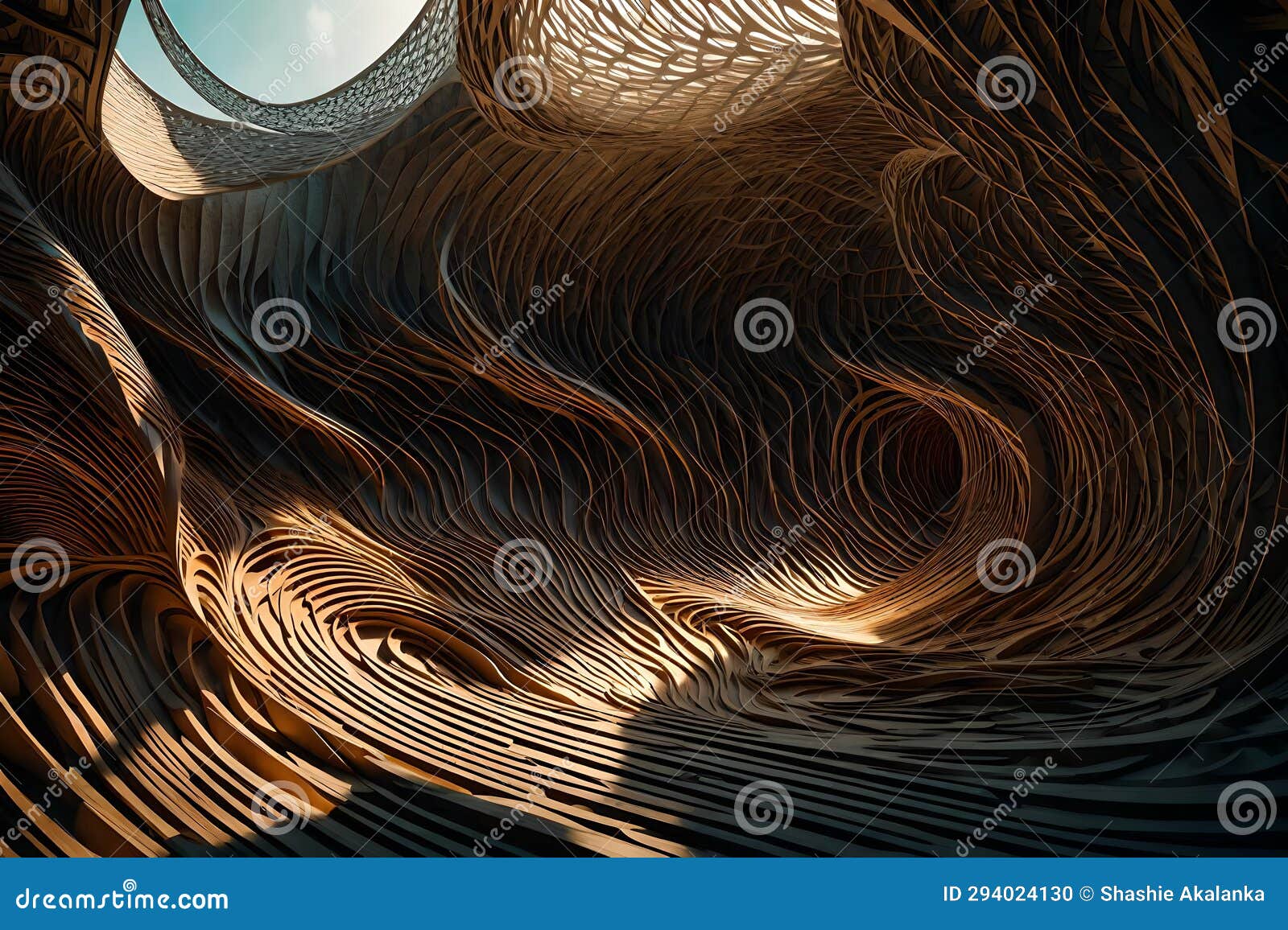 Abstract Patterns Inspired by Elements of Nature Stock Photo - Image of ...