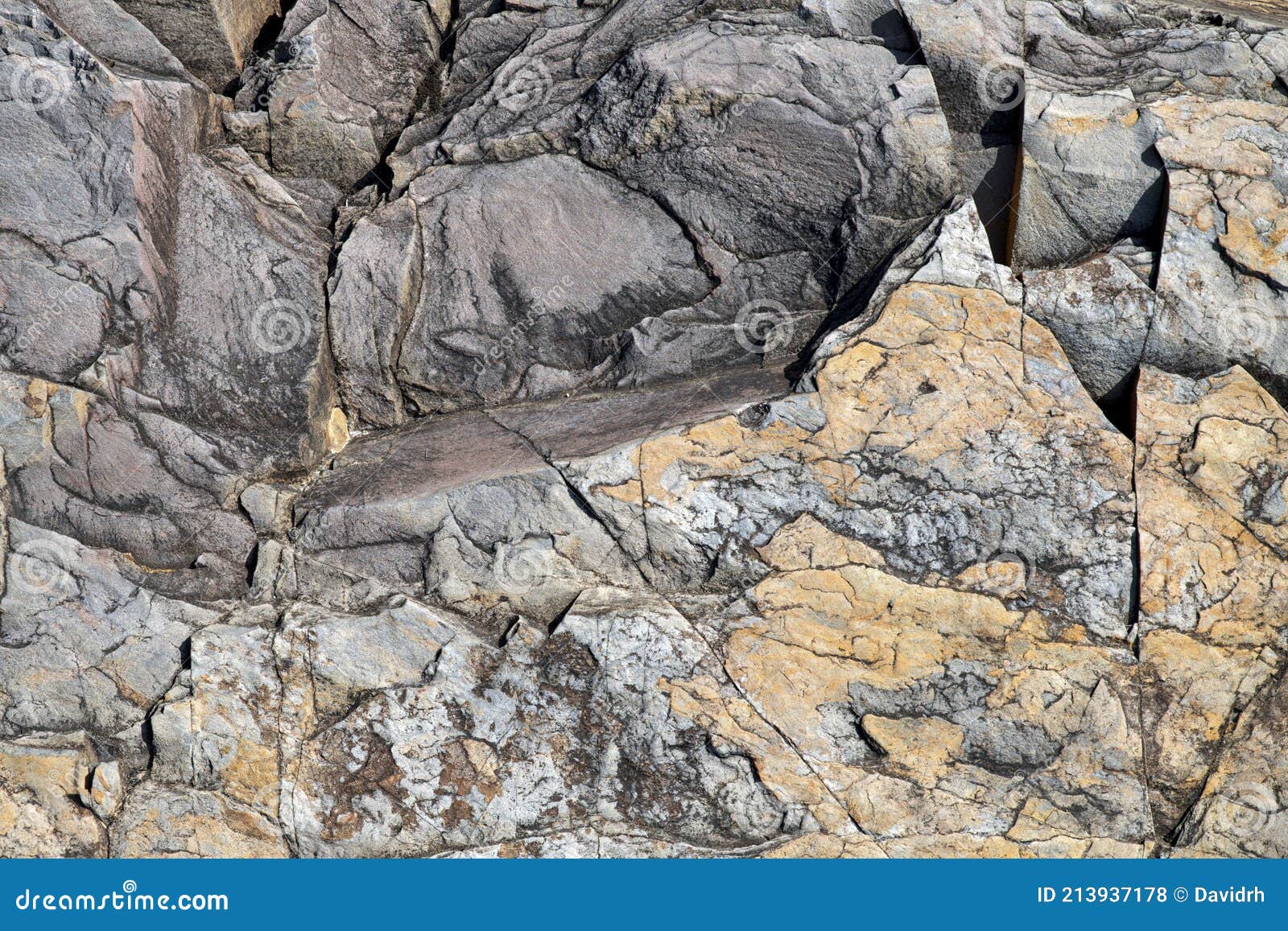 Abstract Patterns in Layered Cracked Rock Stock Photo - Image of hard ...