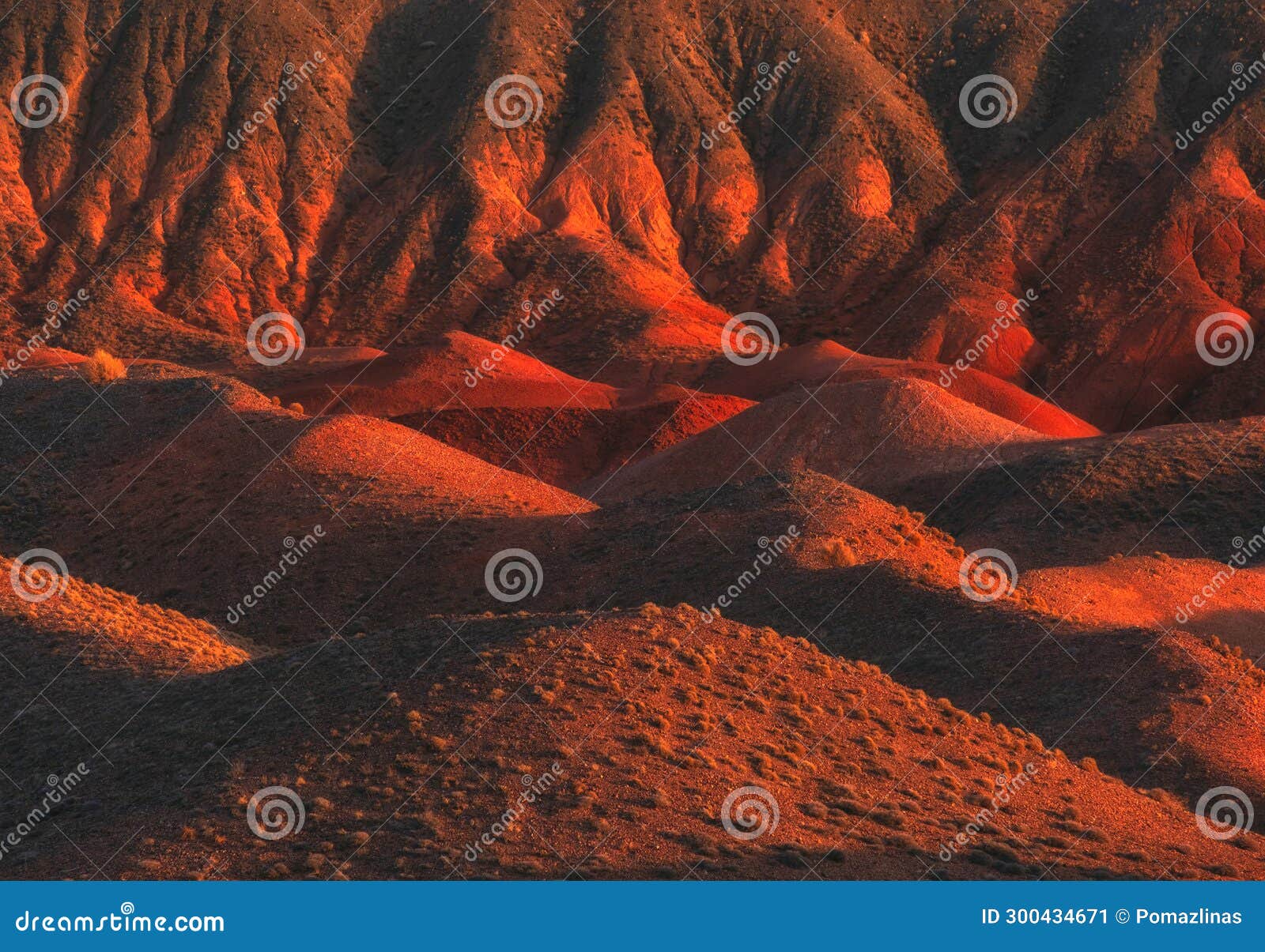 An Abstract Patterns of Sandy and Desert Mountains in Brick Color at ...