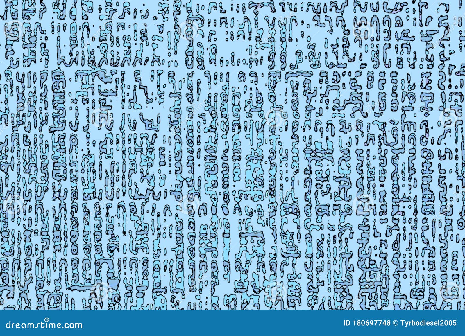 Abstract Patterns in the Style of the Ancient Scriptures on a Blue ...