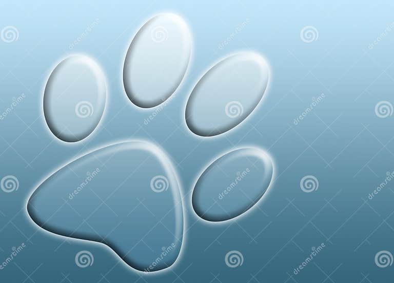Abstract paw print stock illustration. Illustration of grey - 3387909