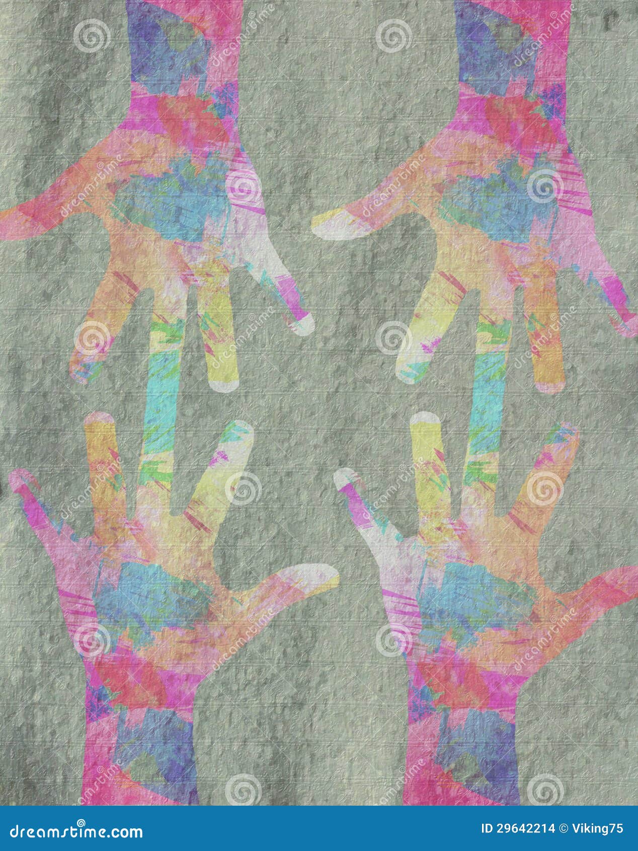 Abstract peace hands stock illustration. Illustration of colored - 29642214