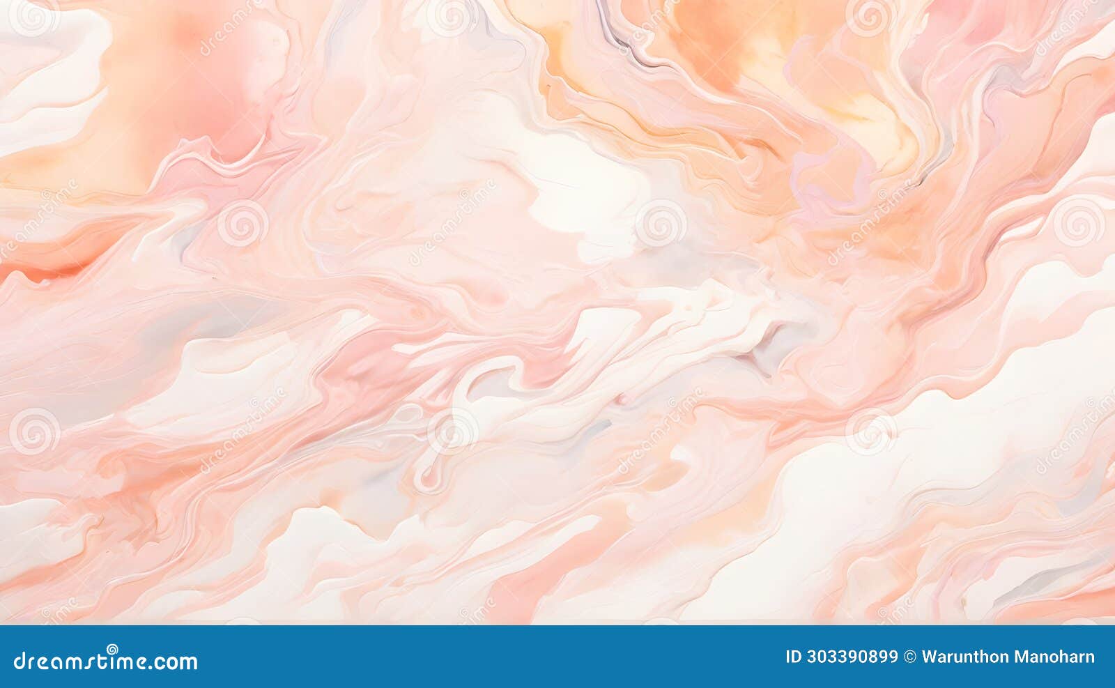 An Abstract Peach Fuzz Color Liquid Background Stock Illustration ...
