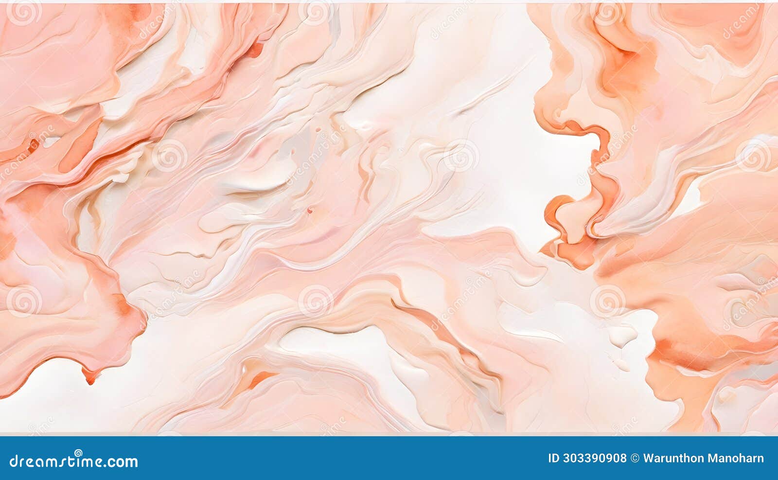 An Abstract Peach Fuzz Color Liquid Background Stock Illustration ...
