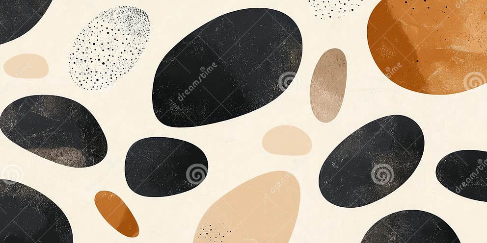 Abstract Pebble Patterns Created in Earthy Tones for Creative and ...