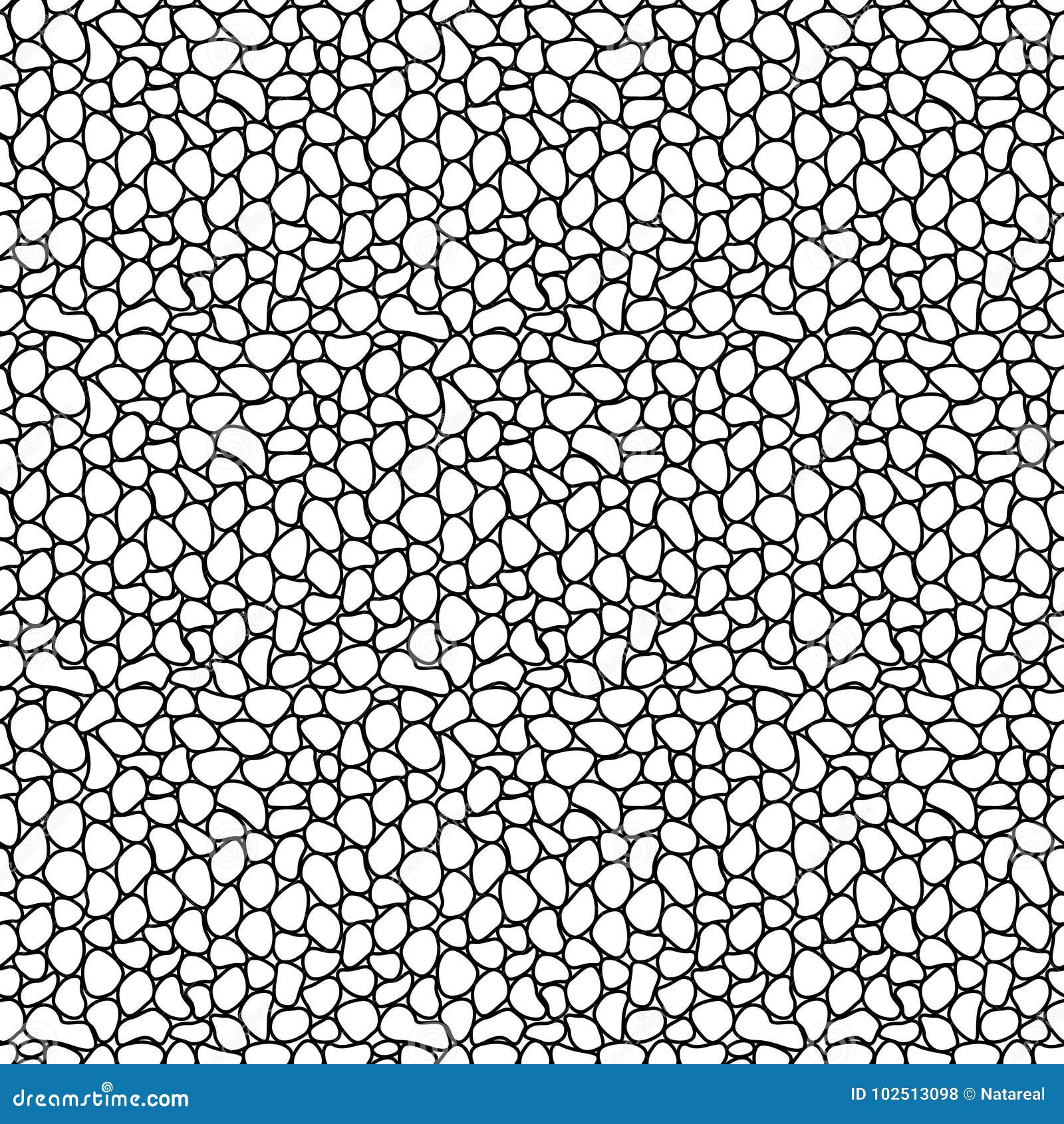 Abstract Pebble Seamless Pattern Stock Vector - Illustration of drawn ...