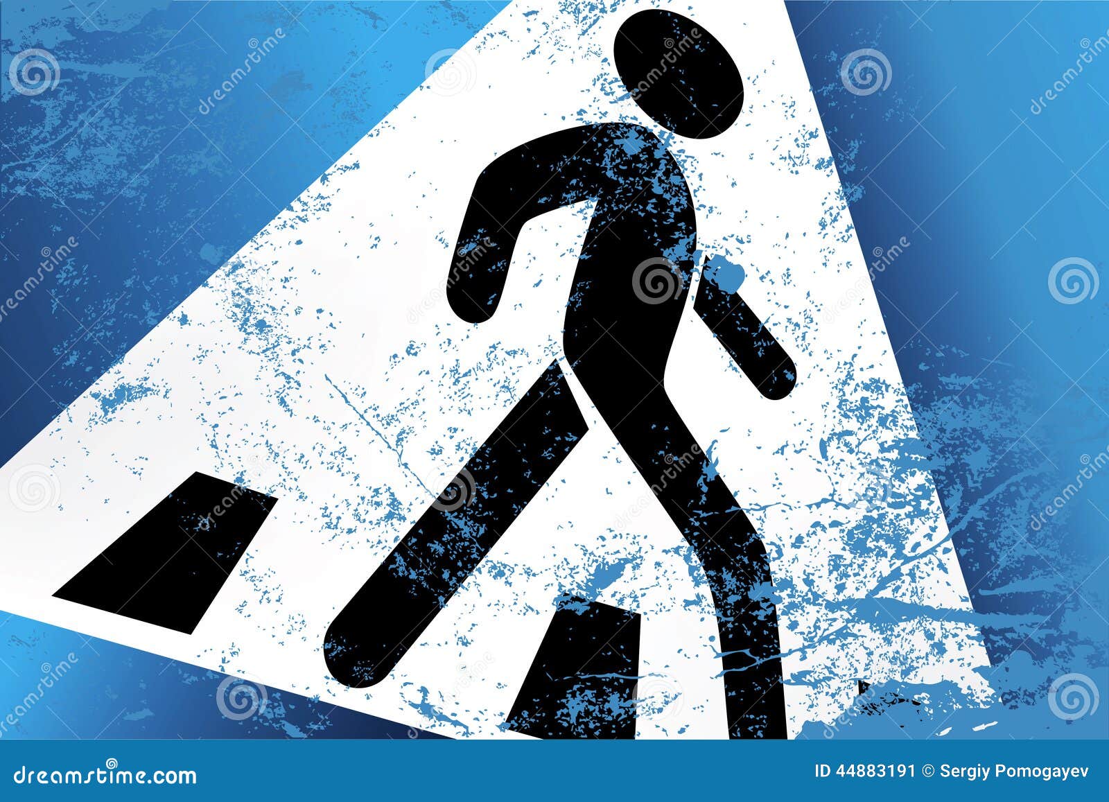 Pedestrian Sign Linear Icon. Modern Outline Pedestrian Sign Logo ...