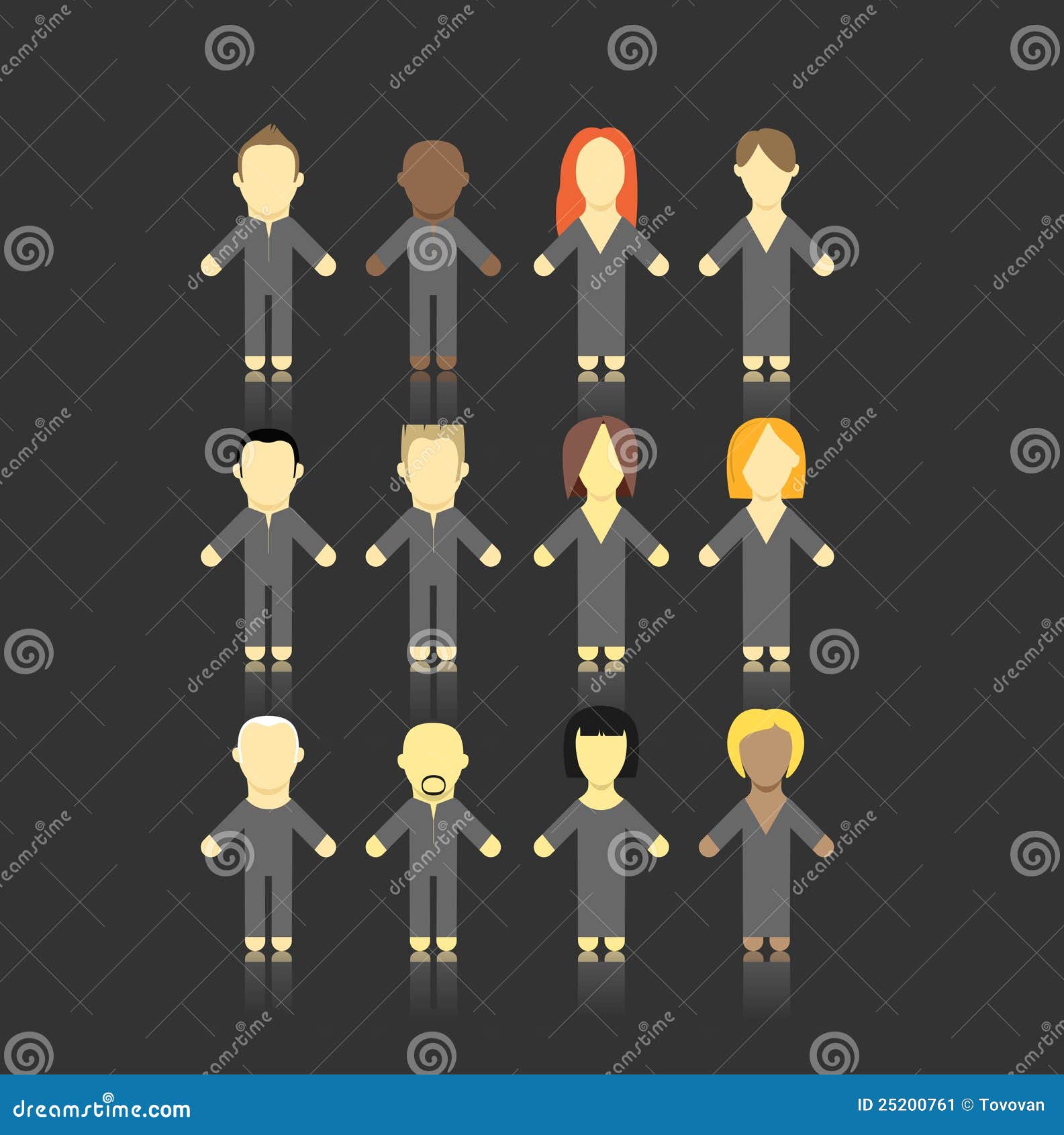 Abstract people stock vector. Illustration of national - 25200761