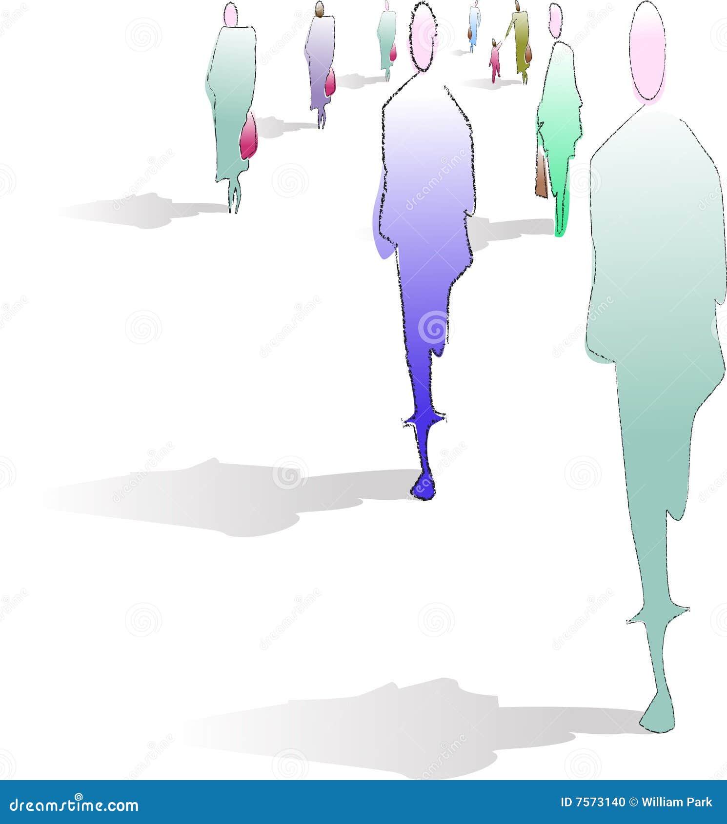 Abstract people stock vector. Illustration of connection - 7573140