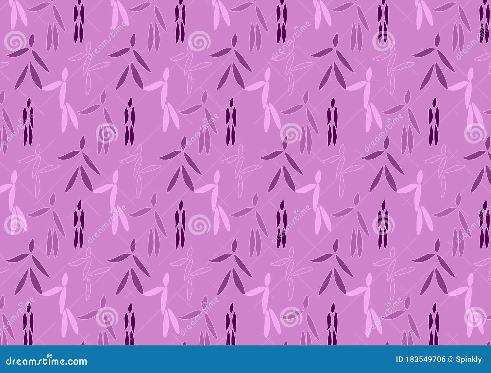 Abstract People Art Pattern Design for Wallpaper Stock Illustration ...