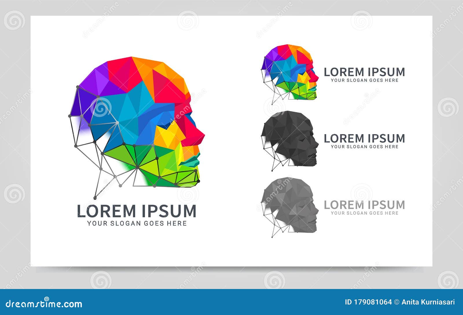 Abstract People Head Logo. Human Face Symbol Stock Vector ...