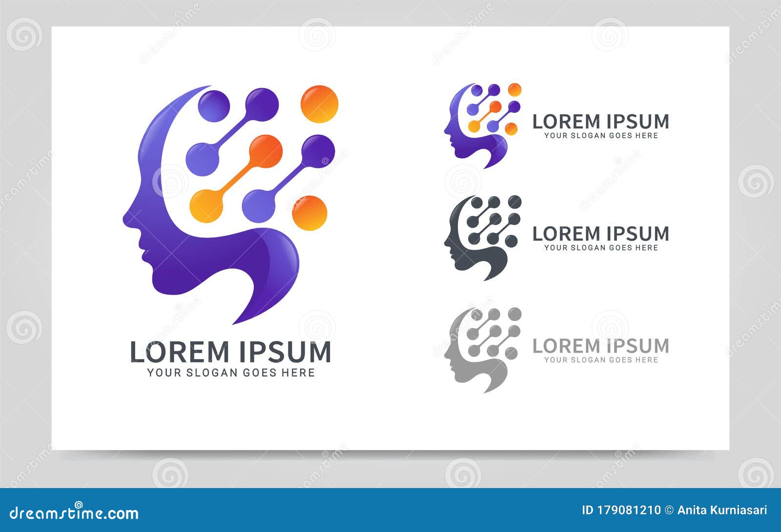 Abstract People Head Logo. Human Face Symbol Stock Vector ...
