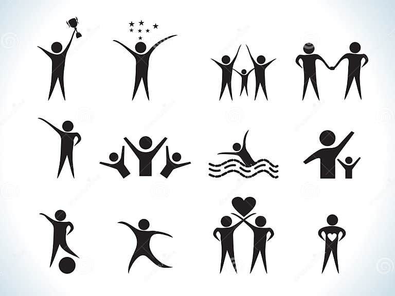 Abstract people icon stock vector. Illustration of business - 18575638