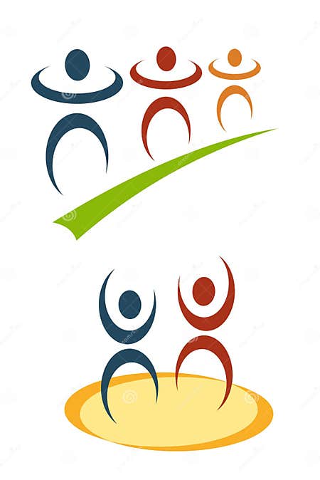Abstract People Icons stock vector. Illustration of company - 14088607