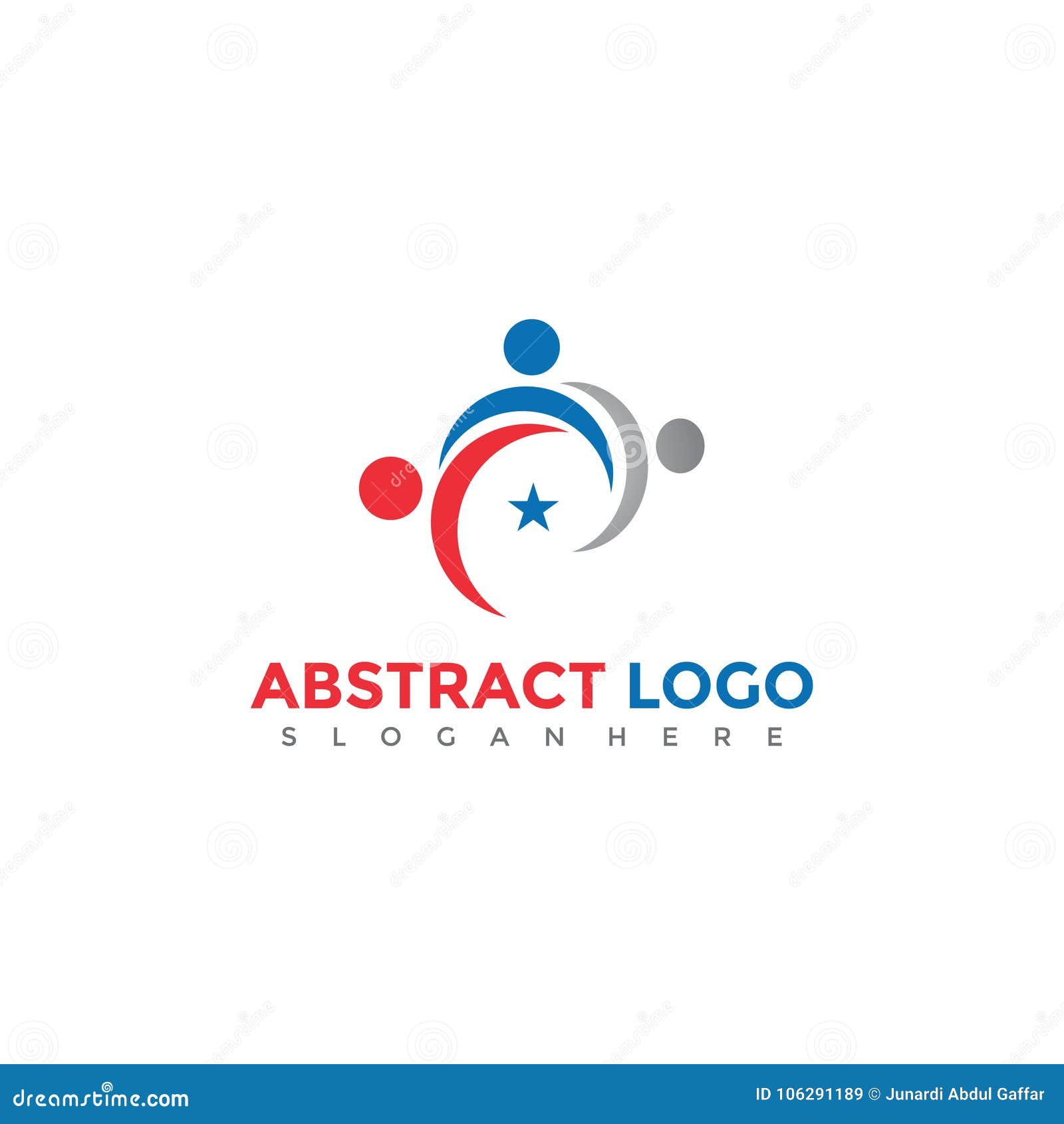 Abstract People Logo Design. Vector Illustrator Eps. 10 Stock Vector ...