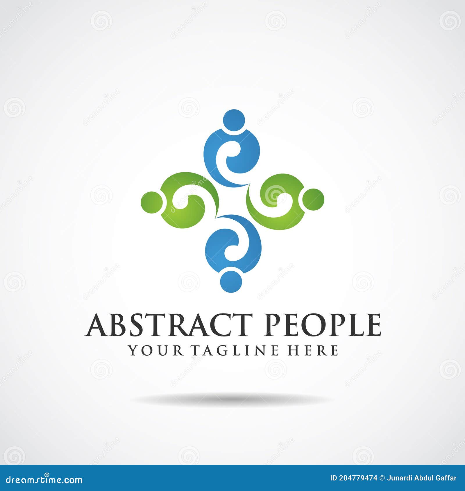 Abstract People Logo Template. Vector Illustrator Eps.10 Stock Vector ...