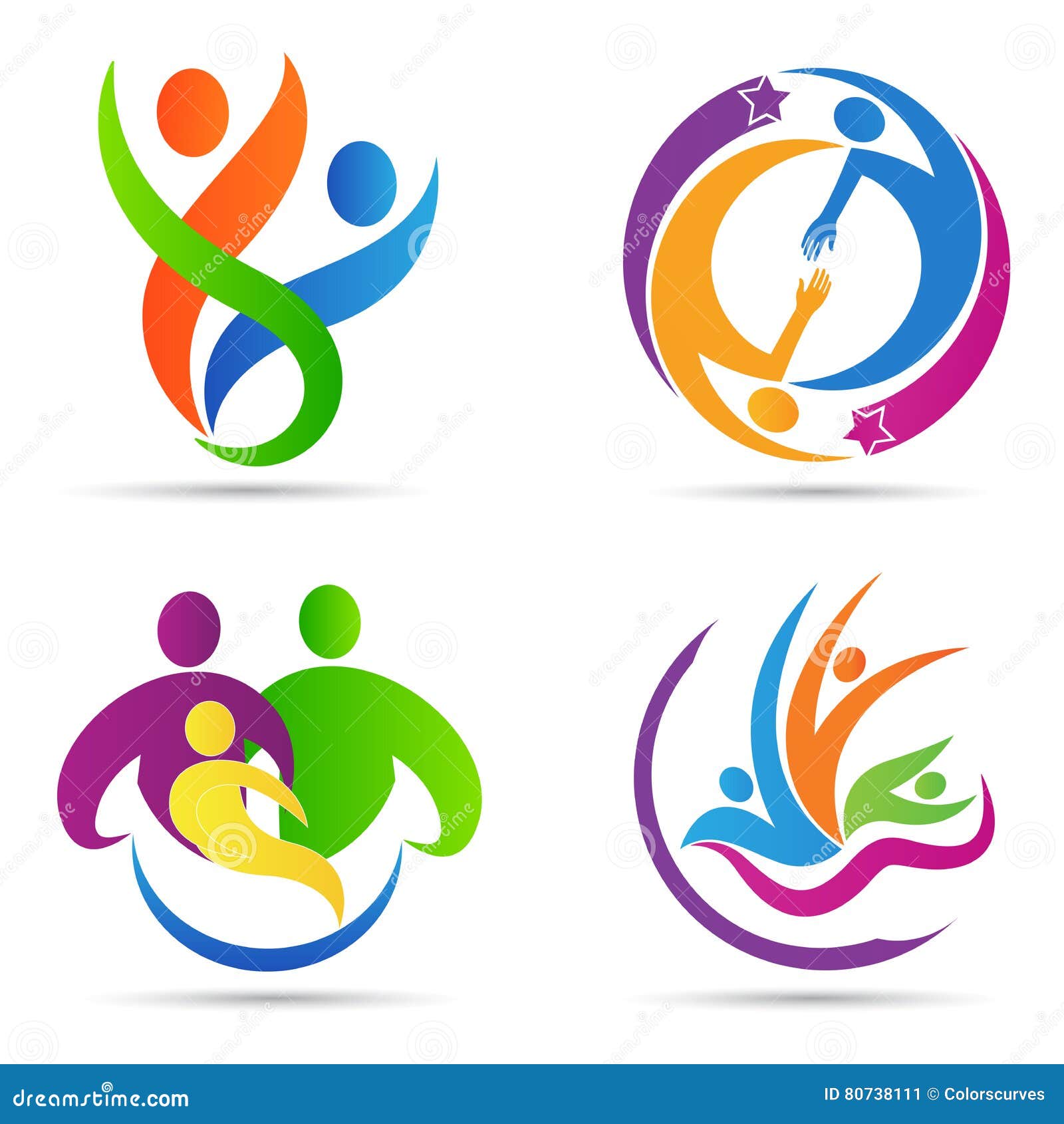 Abstract people logo stock vector. Illustration of active - 80738111