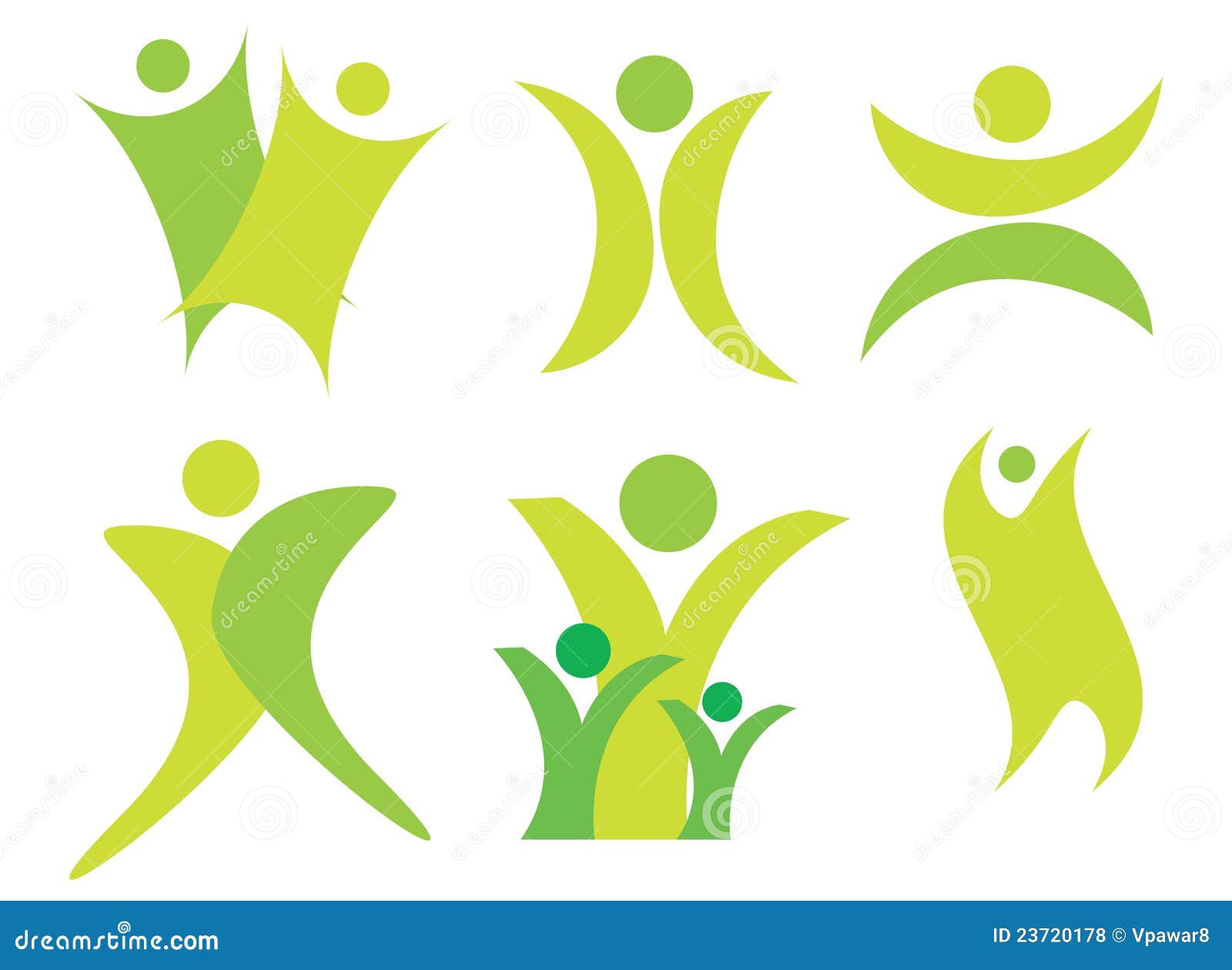 Abstract people logos stock vector. Illustration of letterhead - 23720178