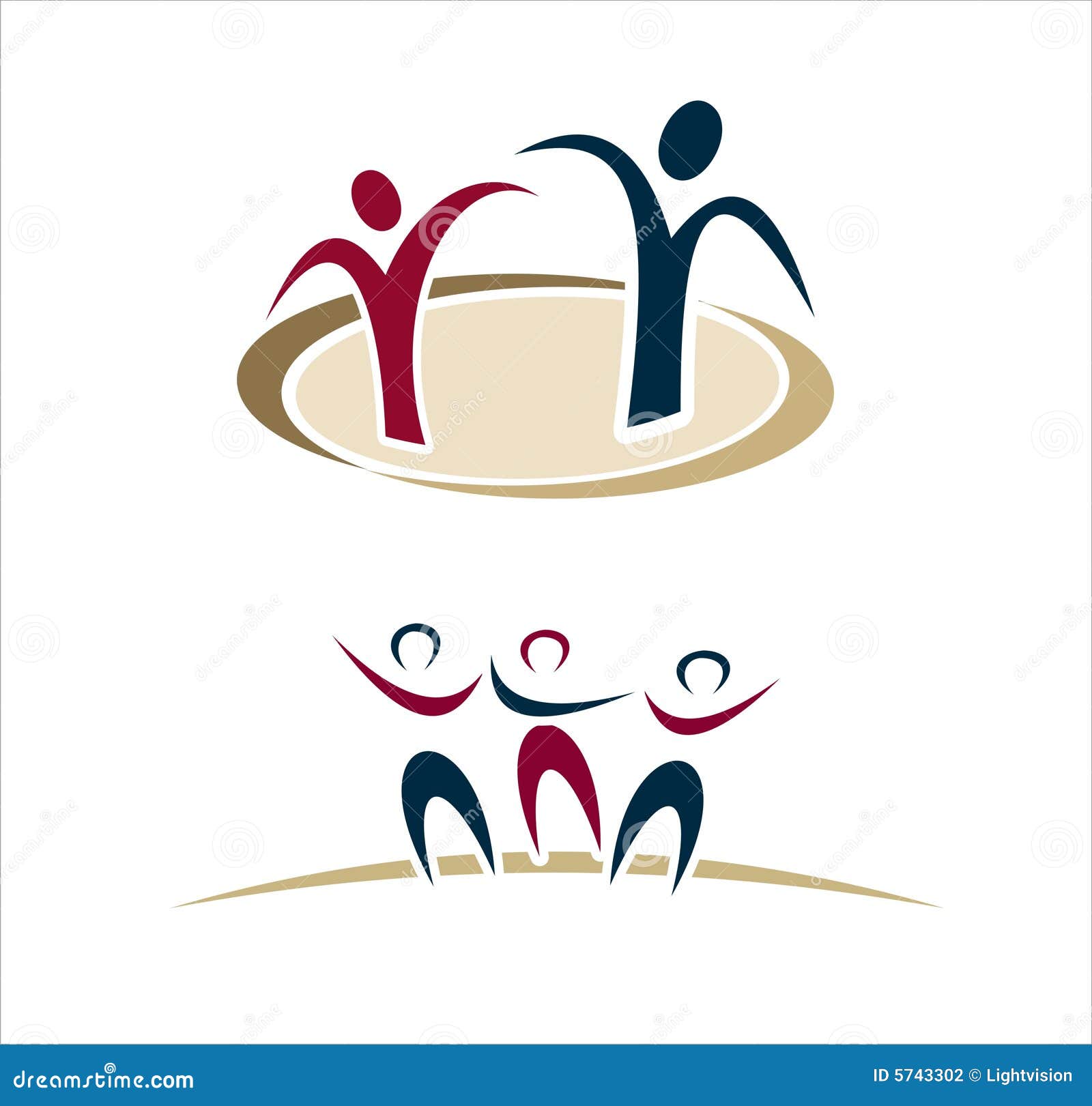 Abstract People Logos stock vector. Illustration of abstract - 5743302