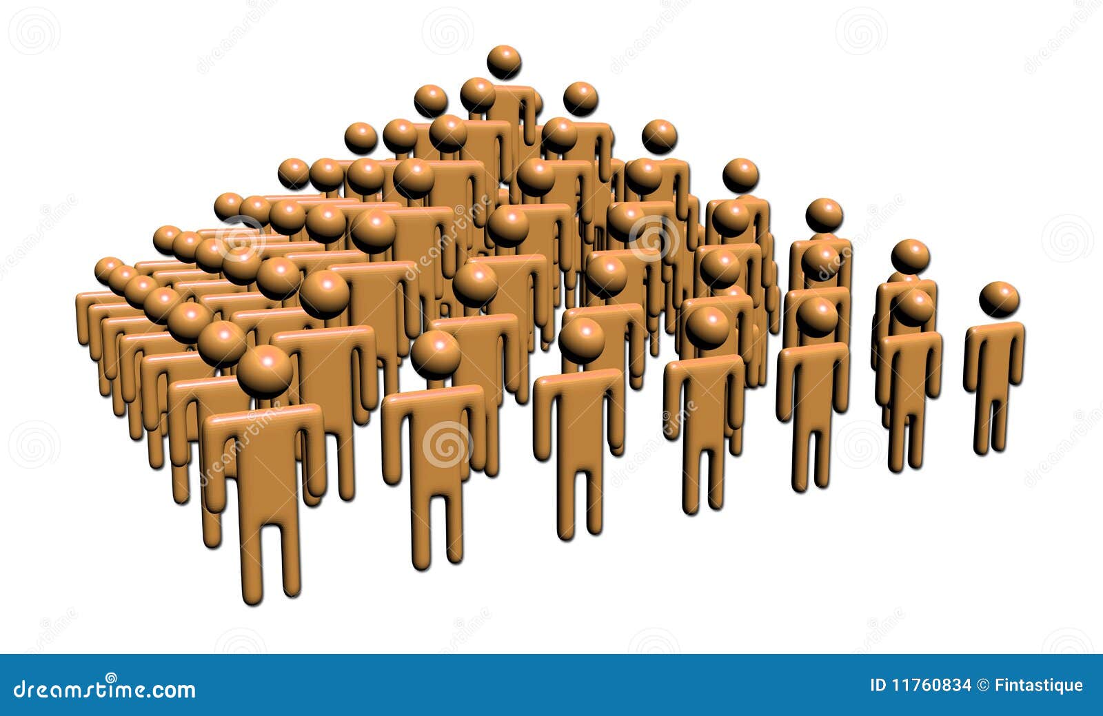Abstract People in Pyramid Shape Stock Illustration - Illustration of ...