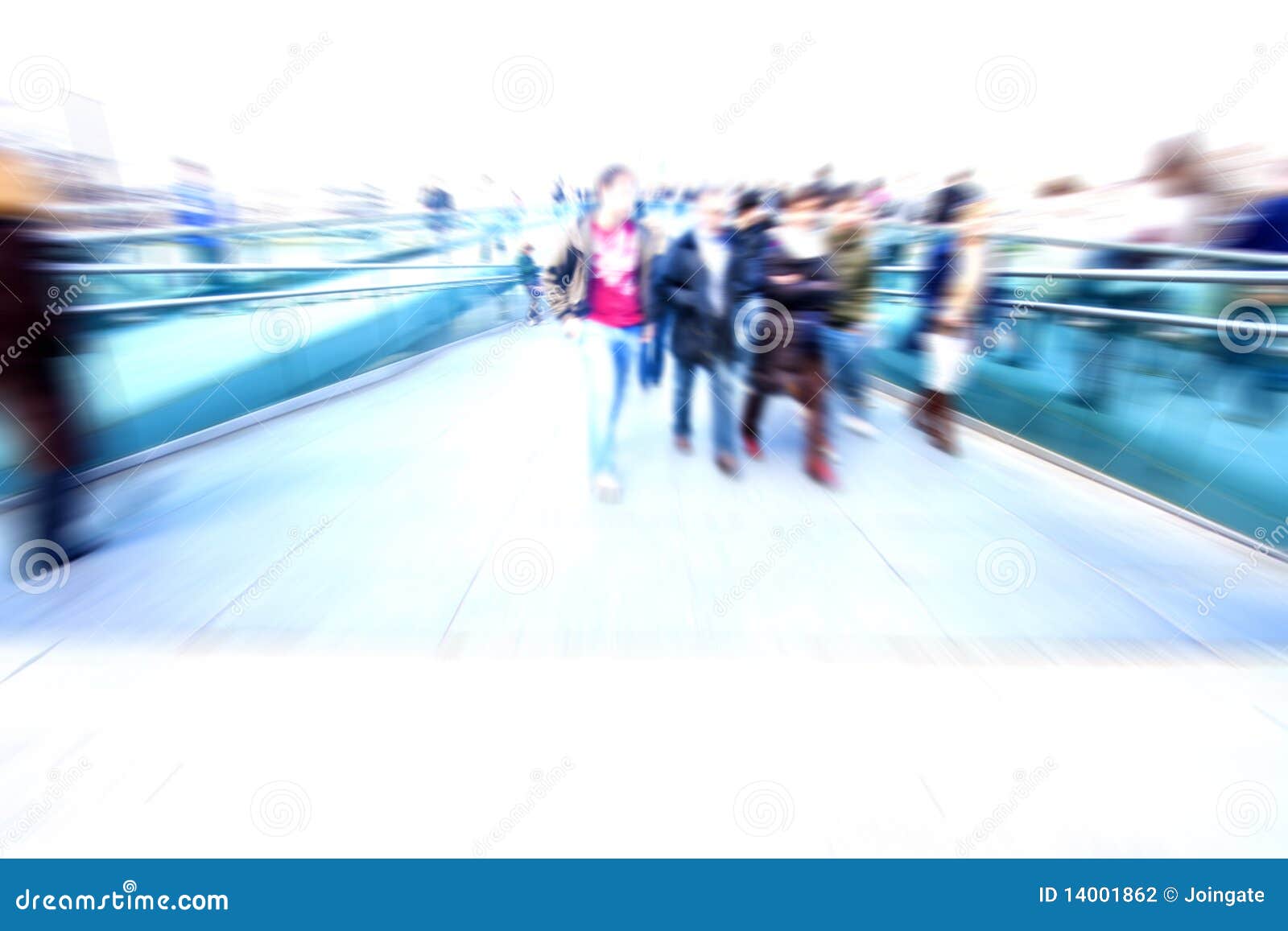 Abstract People in Rush Hour Stock Photo - Image of white, defocussed ...
