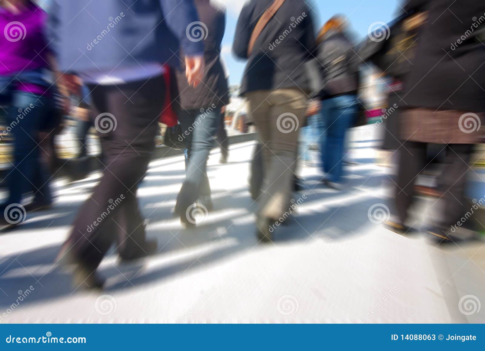Abstract People in Rush Hour Stock Image - Image of woman, person: 14088063