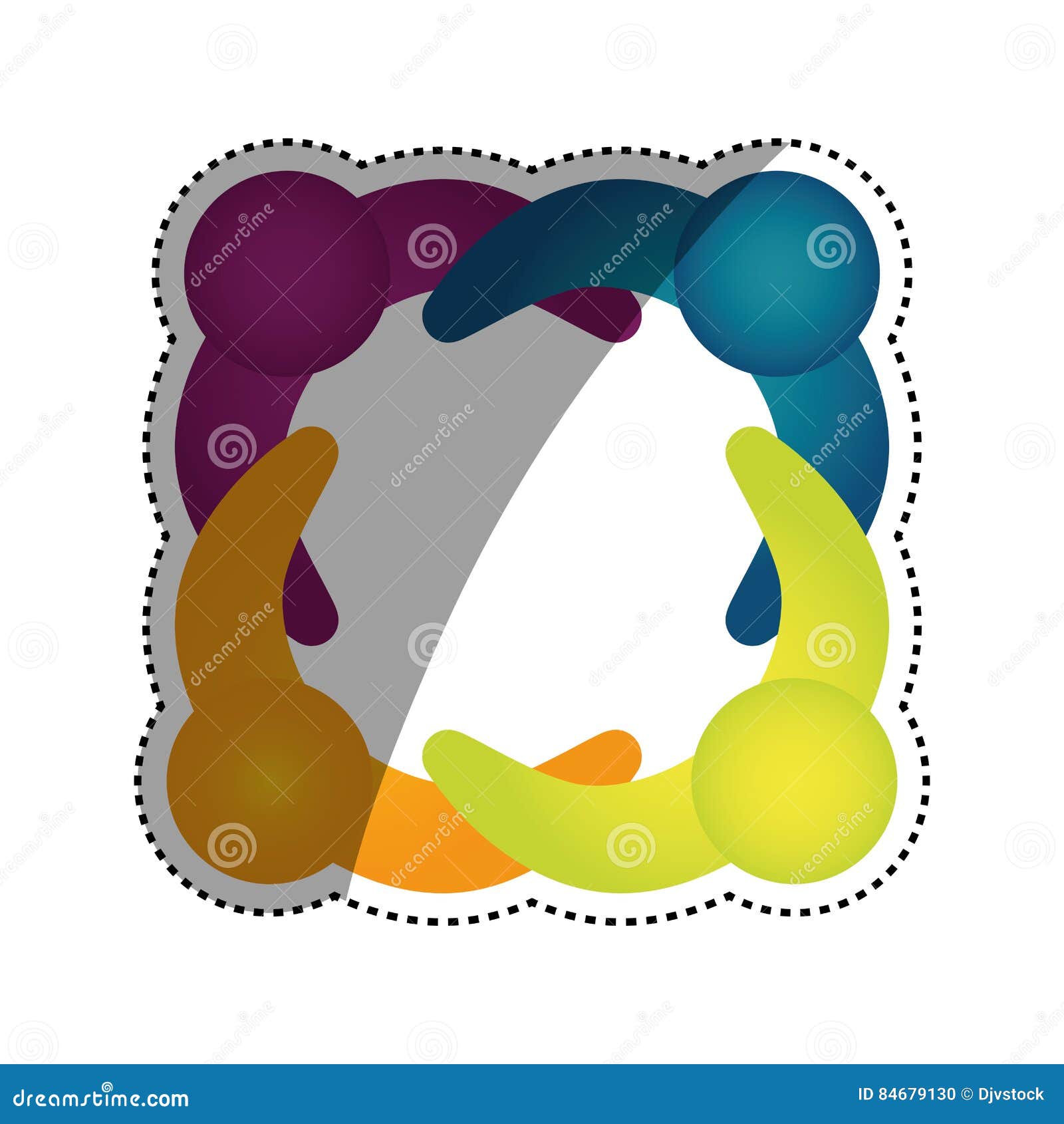 Abstract people symbol stock illustration. Illustration of business ...