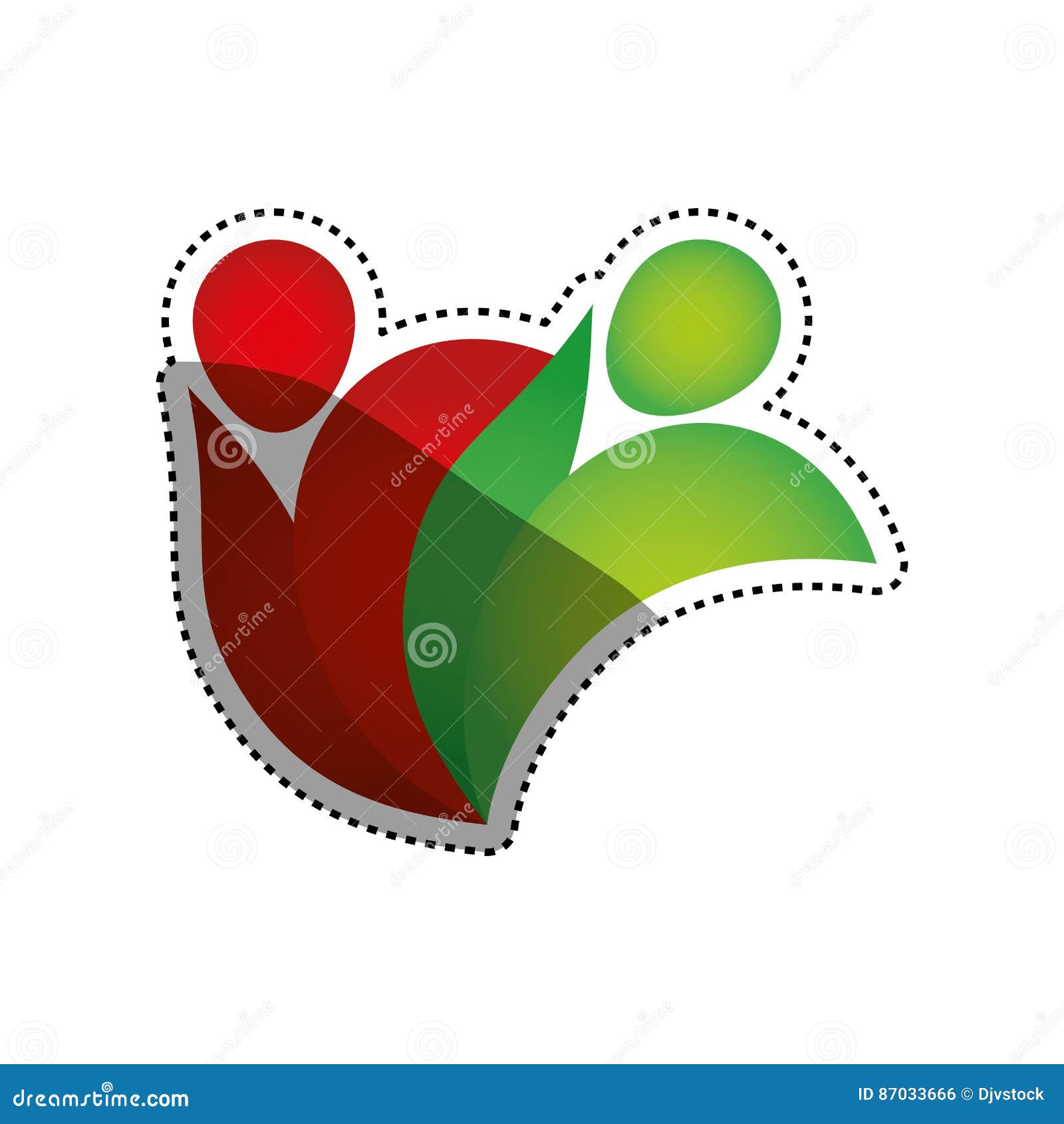 Abstract people symbol stock illustration. Illustration of business ...